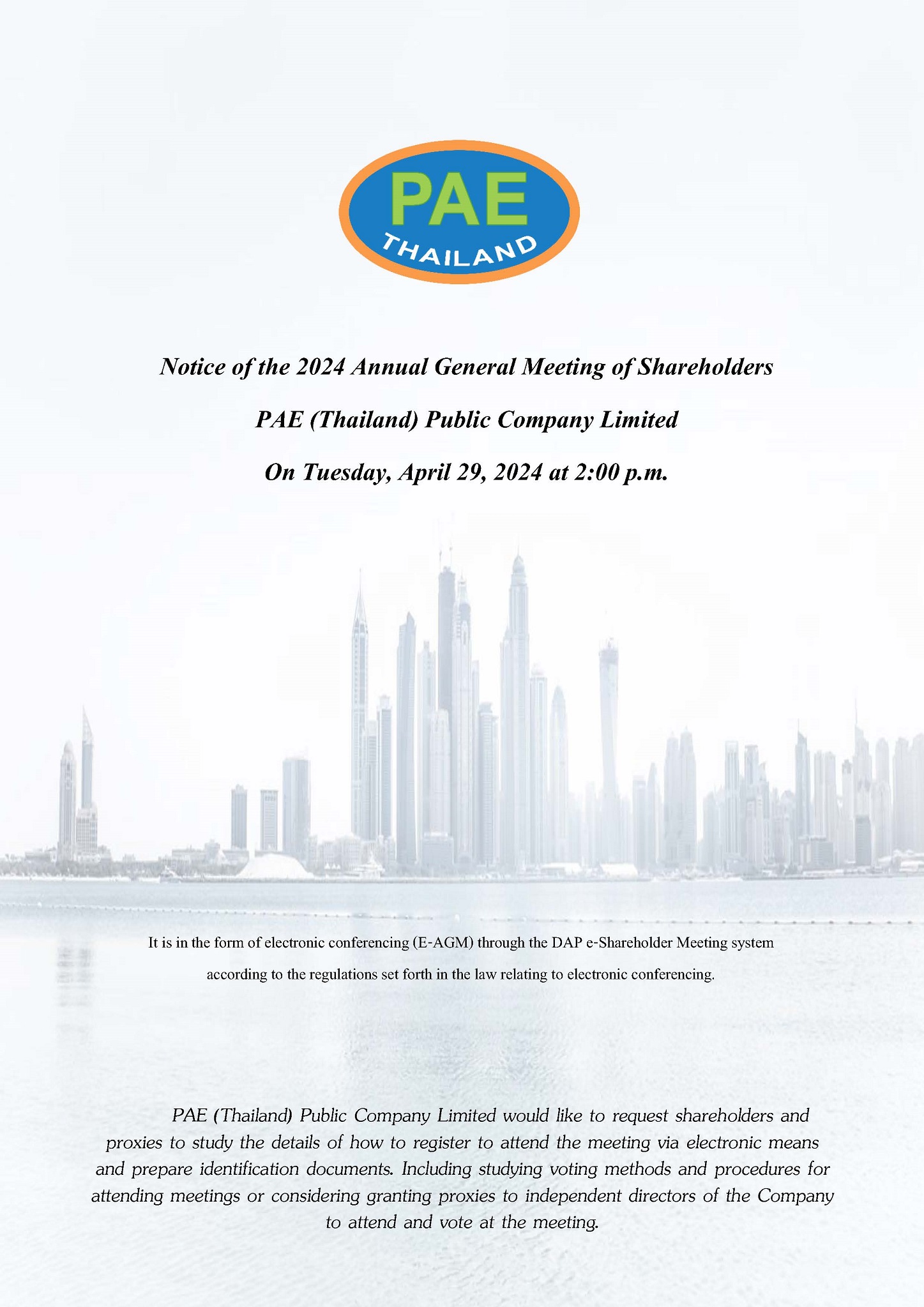 PAE (Thailand) Public Company Limited